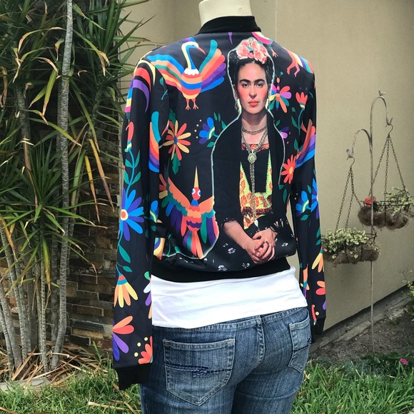 Cielito Lindo | Jackets & Coats | New Frida Kahlo Otomi Mexican Bomber Jacket Hd | Poshmark